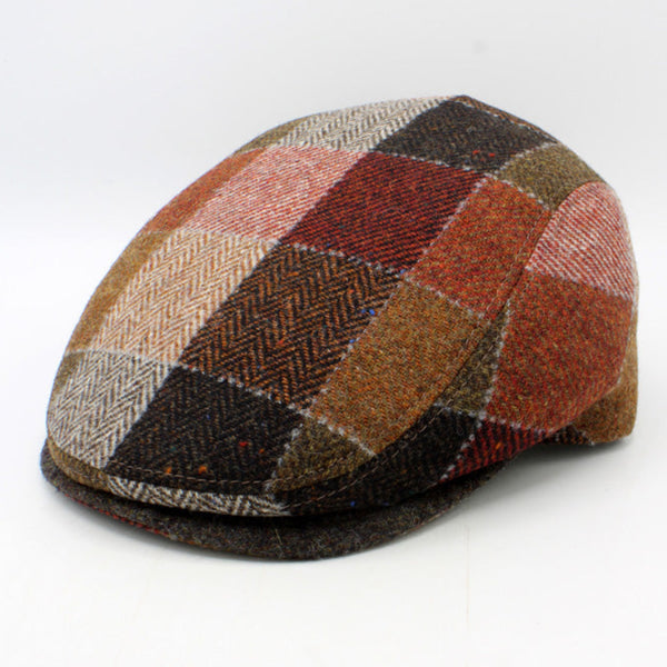 The Warm Herringcheck Cap | 100% Wool | Hologramme Paris | FunkyBrims ...