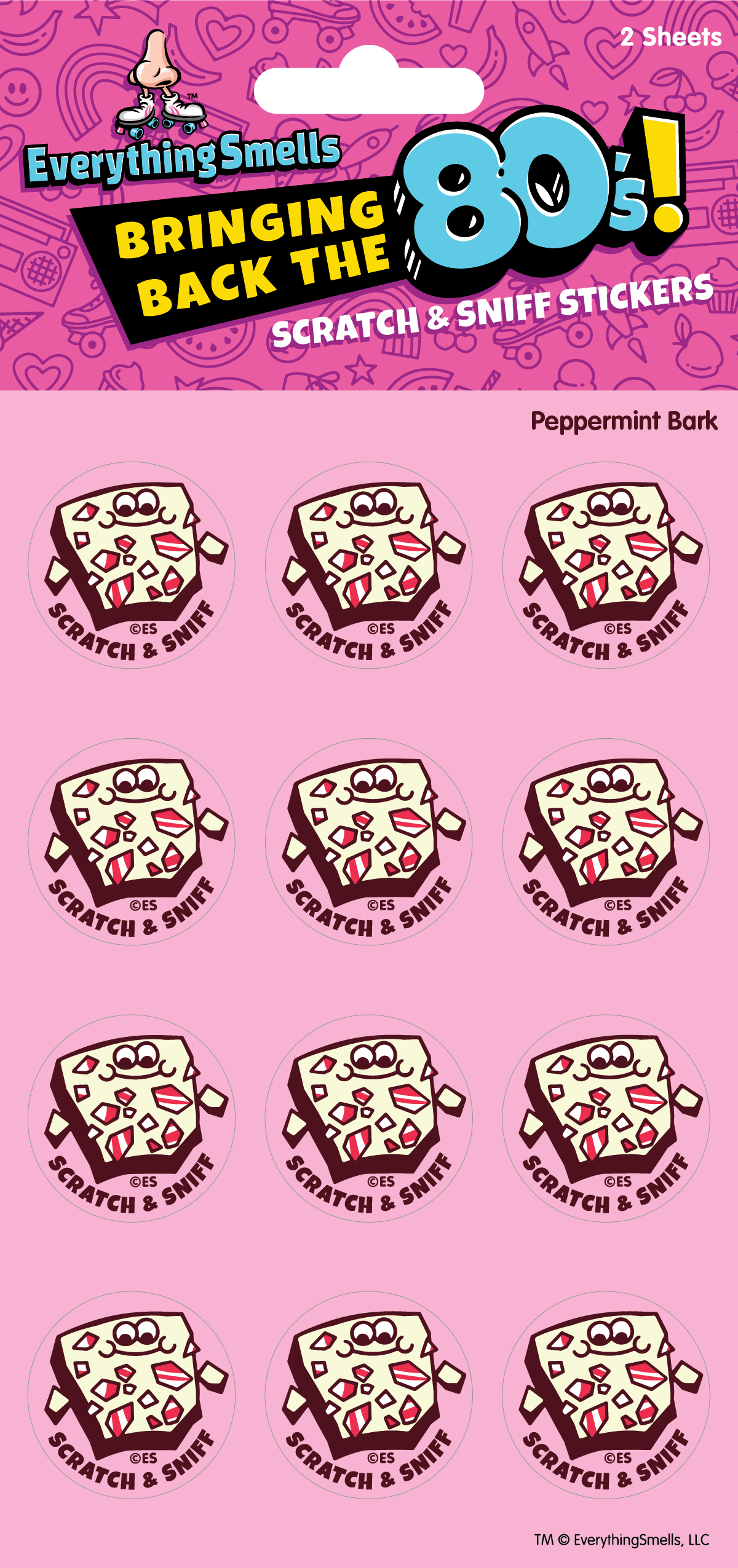 Peppermint Bark Scratch & Sniff Stickers – Funktified