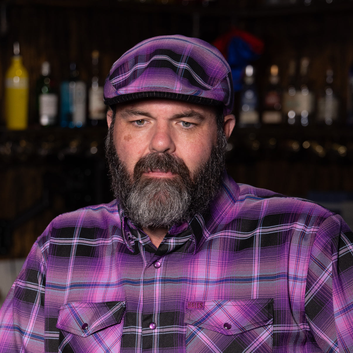 Live Wire Flannel Flat Cap | Funky Brims × Hales Speed Shop – Funktified