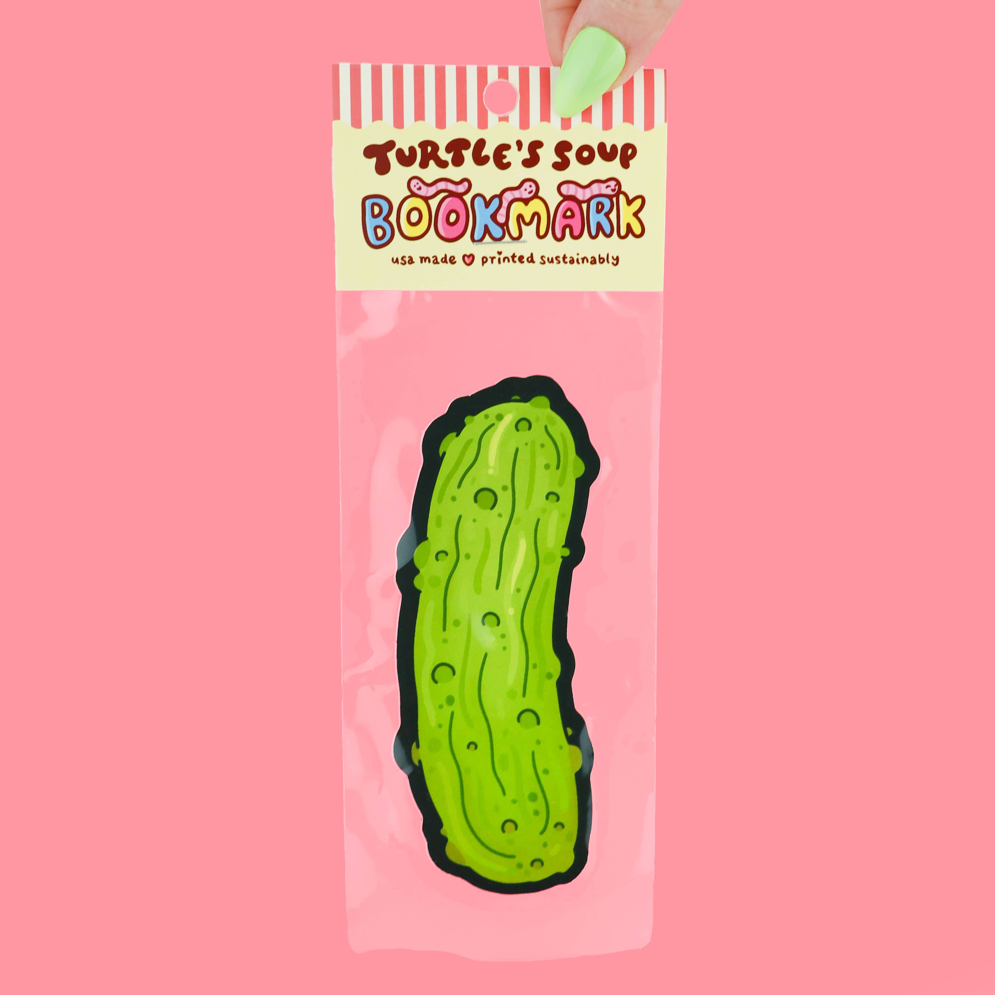 Juicy Dill Pickle Reader Gift Bookmark – Funktified