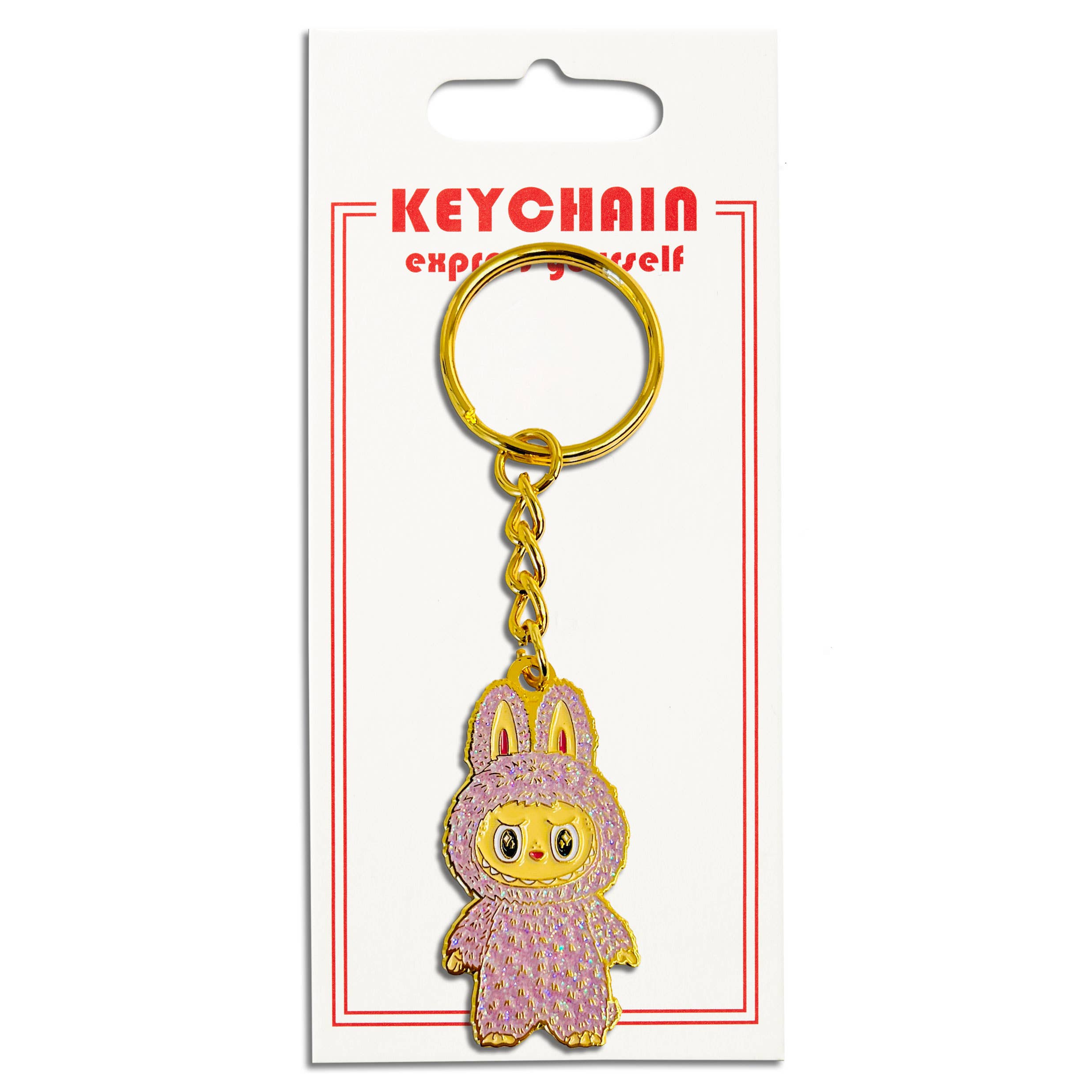 Labubu Pink Lychee Berry Keychain – Funktified